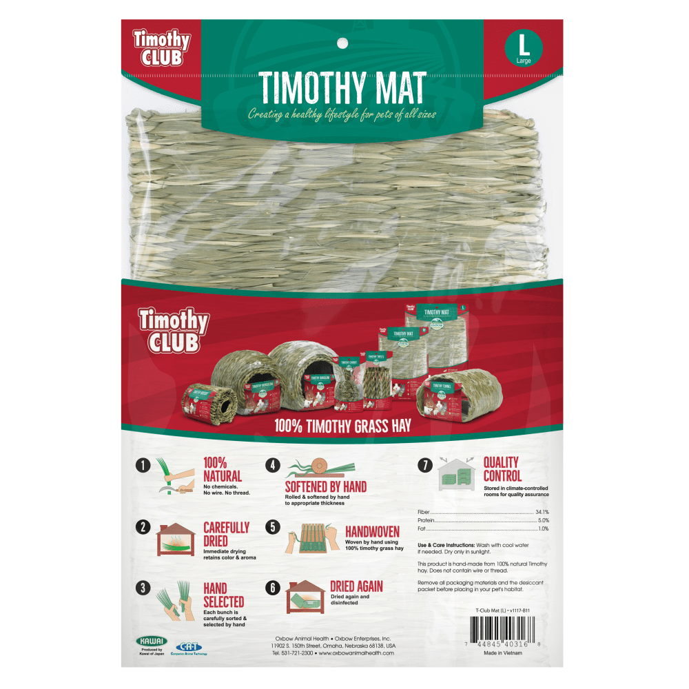 Timothy CLUB Timothy Mat - Oxbow Animal Health