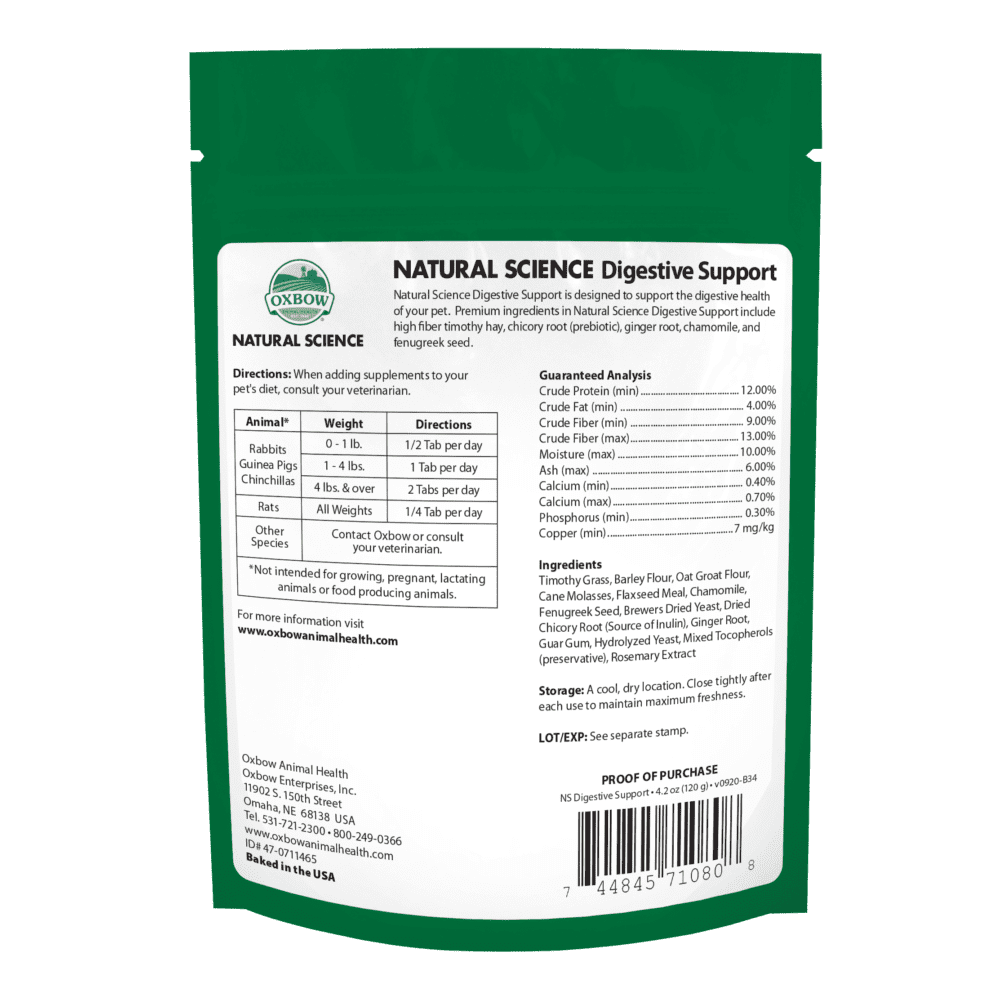 Natural Science Digestive Support - Oxbow Animal Health