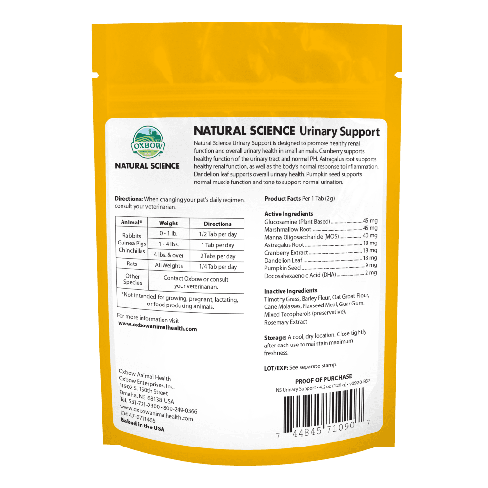 Oxbow Animal Health | Natural Science Urinary Support Supplement