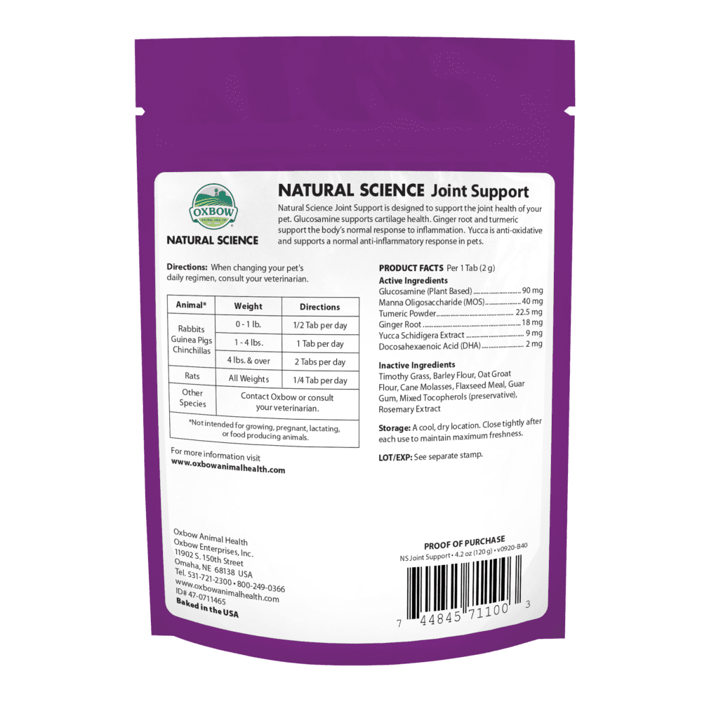 Natural Science Joint Support - Oxbow Animal Health