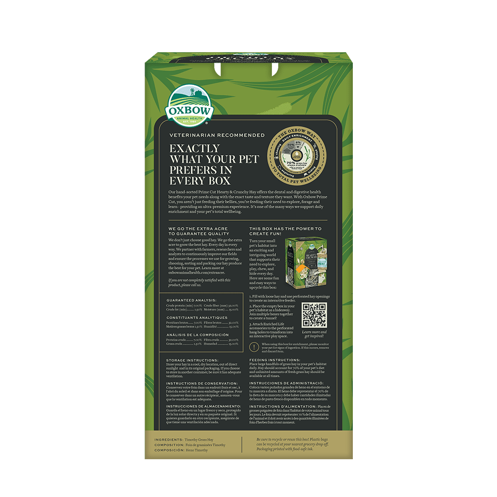 Prime Cut Hay | Hearty & Crunchy | Oxbow Animal Health