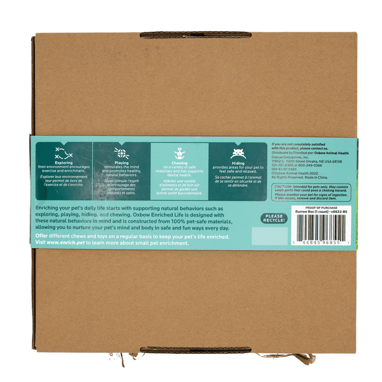 Enriched Life Burrow Box | Oxbow Animal Health