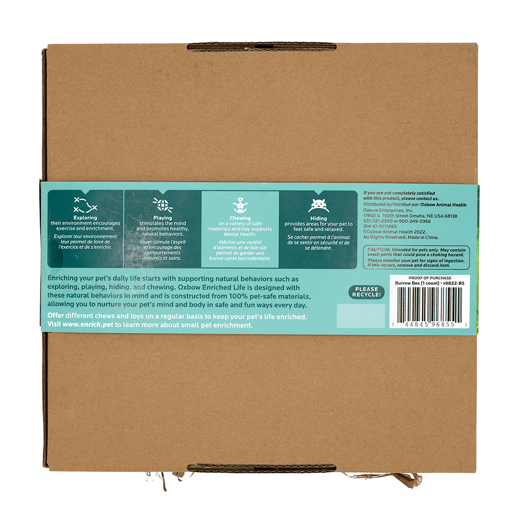 Enriched Life Burrow Box | Oxbow Animal Health