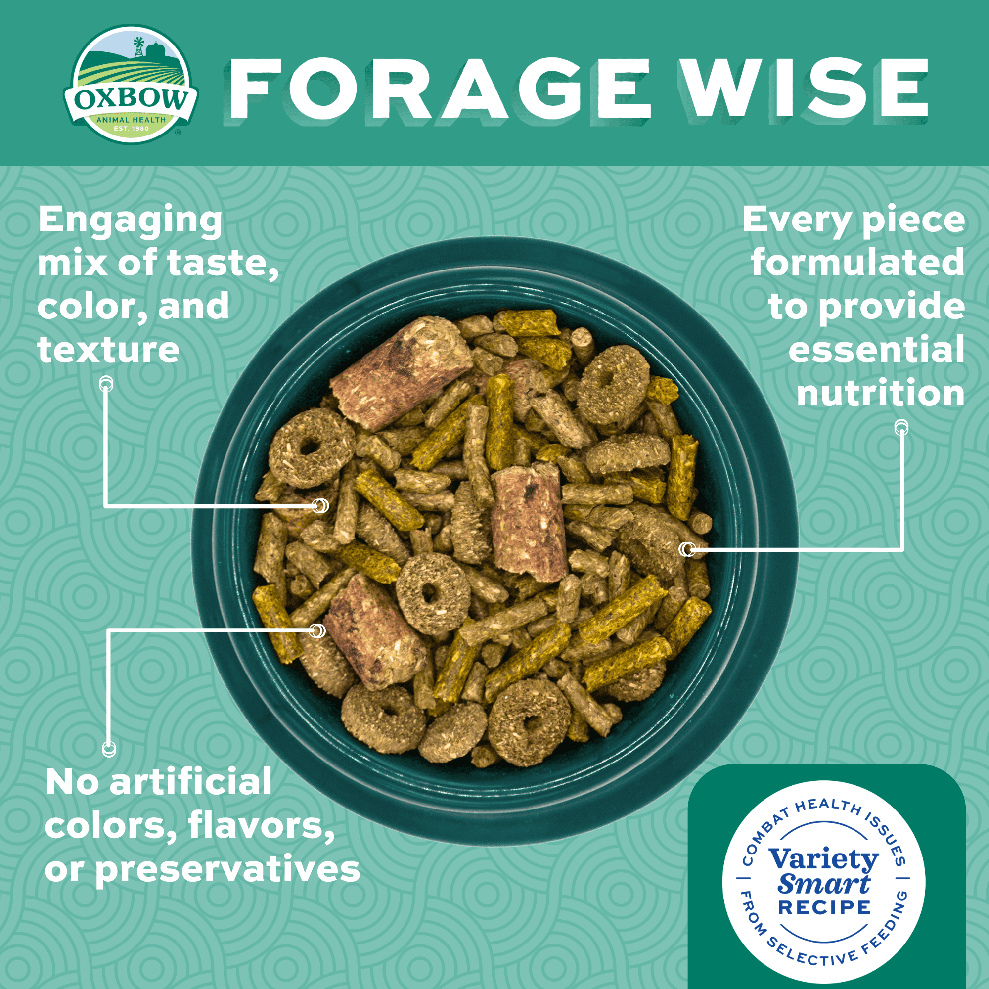 Forage Wise Adult Rabbit Food - Oxbow Animal Health